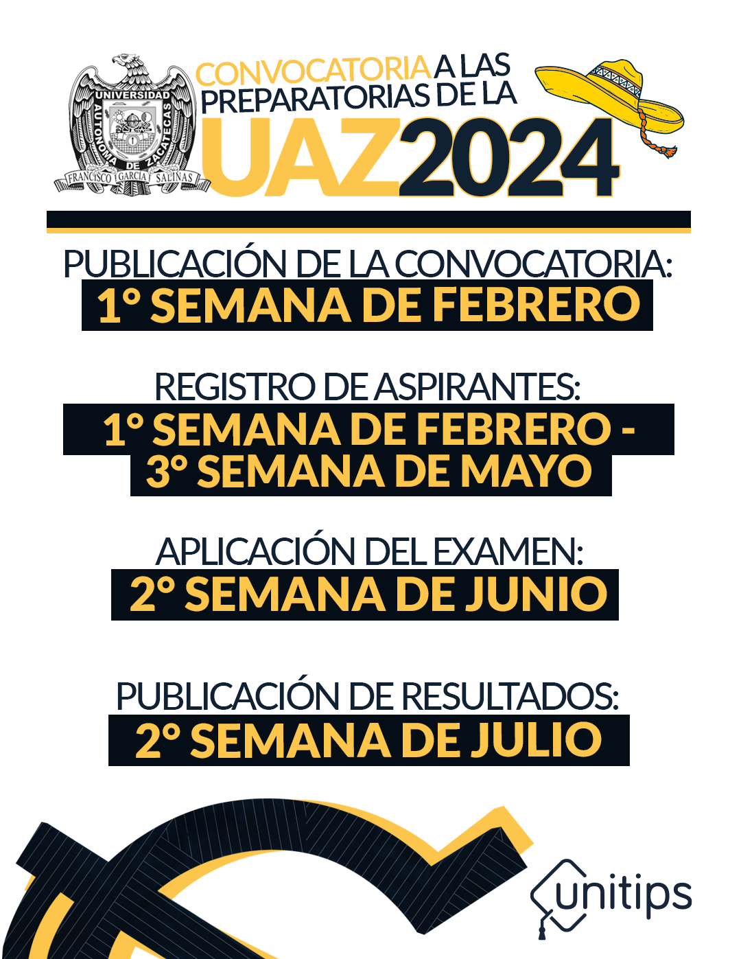 Convocatoria a las preparatorias de la UAZ 2024